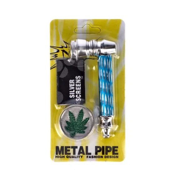 [ATOMIC] Metal Pipe kit avec Grilles et grinder | Weedy Shopping